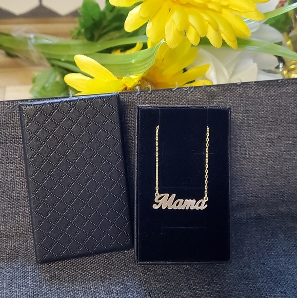 PONCRAFTS | Jewelry | Mama 4k Gold Necklace For Mom | Poshmark